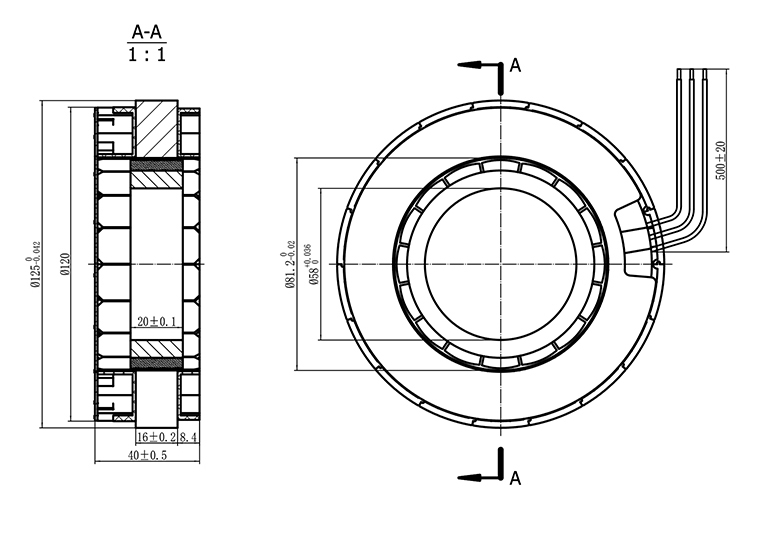 Frameless Motor 125 Series_125 Series_INCORE TECH CO., LTD.